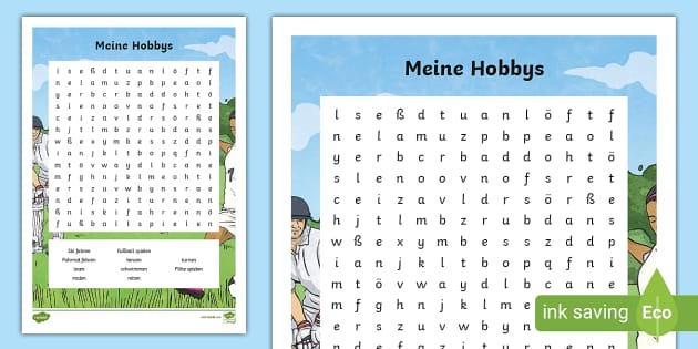 Hobbies Word Search German teacher Made Twinkl hobbies-word-search-german-teacher-made-twinkl