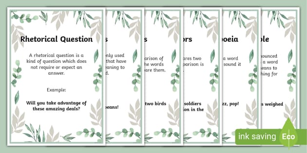 Botanical-Themed Language Features Display Posters - Twinkl