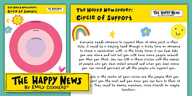 The Happy Newspaper: Circle of Support (Issue 35) - Twinkl The Happy Newspaper: Circle of Support (Issue 35) - Twinkl