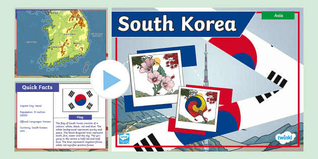 KS2 South Korea Information PowerPoint (l'enseignant a fait)
