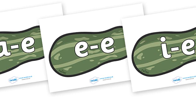 FREE! - Modifying E Letters on Marrows (teacher made)