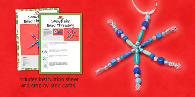 Snowflake Threading Craft Instructions (teacher made)