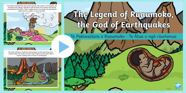 FREE! - Rūaumoko - Māori God of Earthquakes and Volcanoes PowerPoint