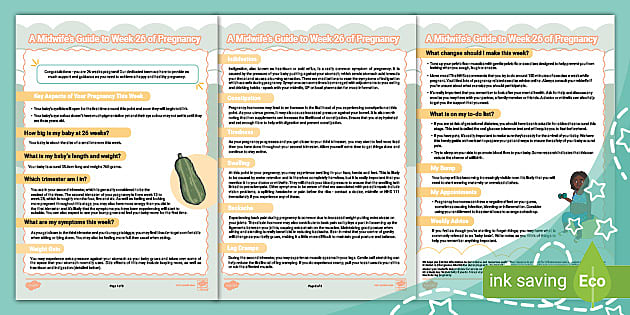 FREE! - A Guide to Week 26 of Pregnancy (teacher made)