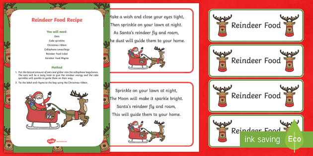 Reindeer Food Resource Pack