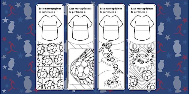 Marcapáginas: Fútbol (teacher made) - Twinkl