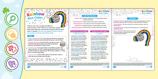 Rainbow Rice Cakes (teacher made) - Twinkl