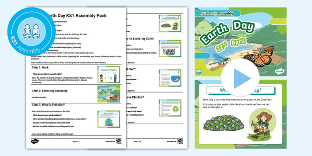KS1 Earth Day Assembly Pack (teacher made) - Twinkl