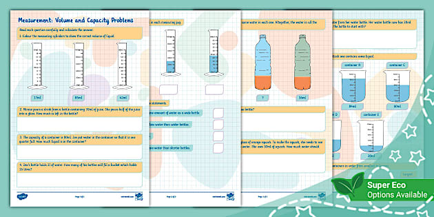 Measurement: Volume and Capacity Problems (Ages 6 - 7)