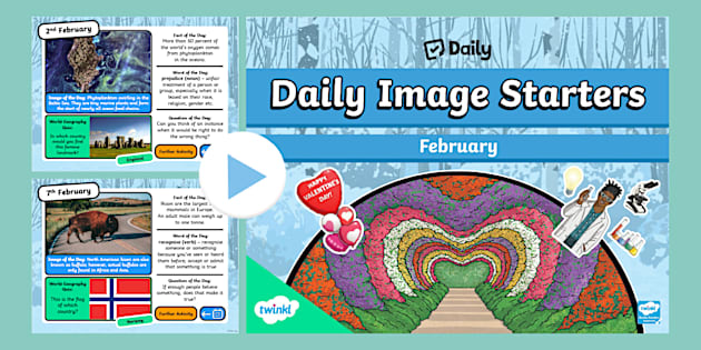 KS2 Twinkl Daily Images Early Morning Work February PowerPoint