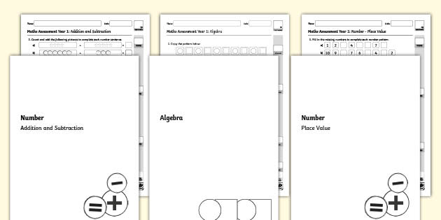 Year 1 Number Assessment Pack Australian - Twinkl