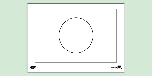 Japan Flag Colouring (teacher made) - Twinkl