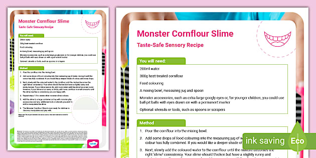 Taste-Safe Monster Slime Sensory Recipe | Twinkl - Twinkl