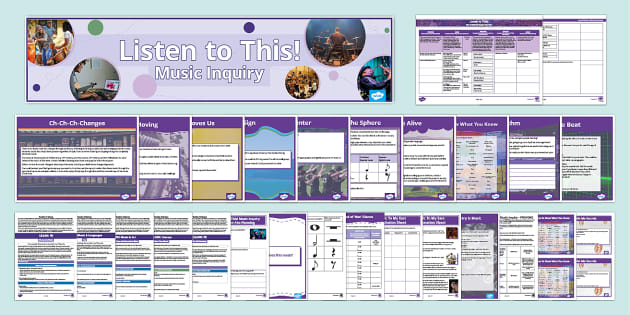 Listen to This! Year 5-8 Music Inquiry Pack & Overview