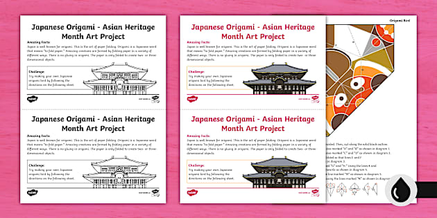 Japanese Origami - Asian Heritage Month Art Project - Twinkl
