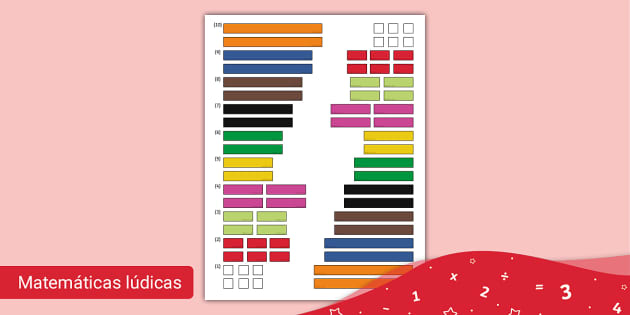 Juego completo de regletas para recortar - Twinkl