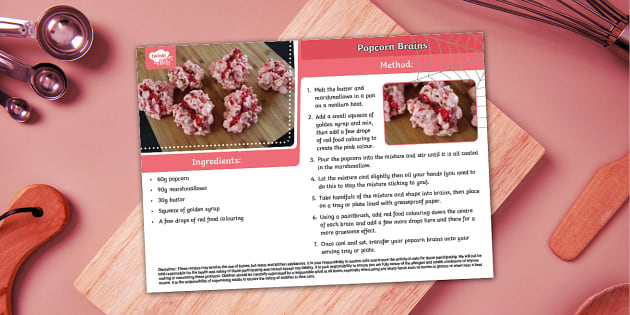 Halloween Popcorn Brains Recipe