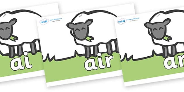 FREE! - Phase 3 Phonemes on Sheep to Support Teaching on Pig in the Pond