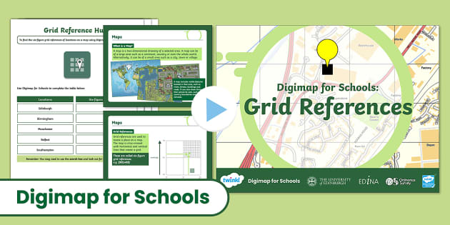 FREE! - KS2 Digital Mapping: Grid References - Twinkl - KS2