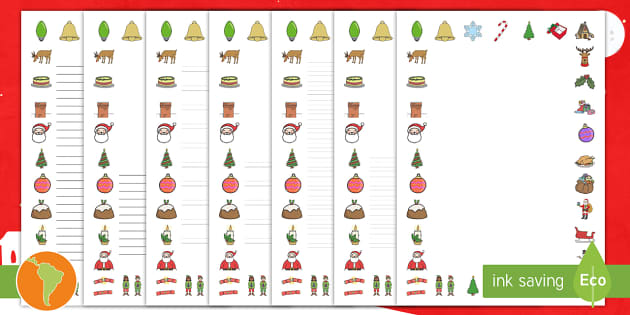 Pautas para la escritura: La Navidad (teacher made) - Twinkl