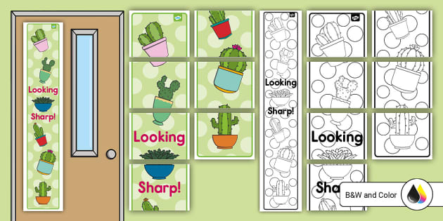 Succulent Vertical Door Banner (teacher made) - Twinkl