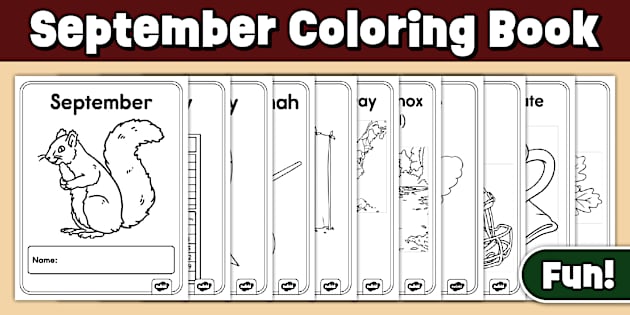 September Coloring Book | Coloring Pages