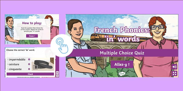 👉 French Phonics: 'in' words Interactive Quiz - Twinkl