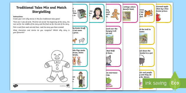 Traditional Tales Mix and Match Storytelling Activity - National ...