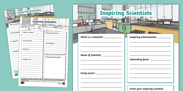 Inspiring Scientists Fact File Template (teacher made)