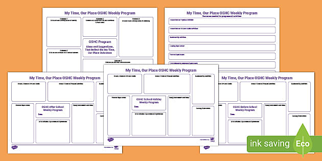 OSHC Editable Weekly Program Template (Teacher-Made)