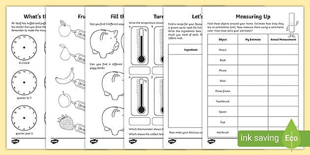Year 2 Maths Measurement Activity Booklet