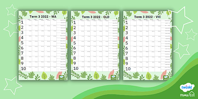 FREE! - Home Ed Term 3 Planners 2022 - Australia - Twinkl