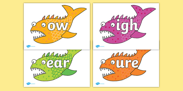 FREE! - Phase 3 Phonemes on Fish to Support Teaching on Sharing a Shell