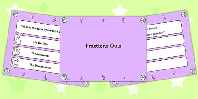 Interactive Fractions Quiz | Twinkl Maths Resources