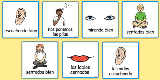 Good Listening Cards Spanish (Teacher-Made) - Twinkl