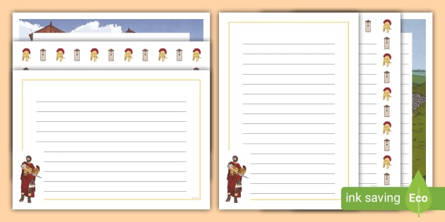 Roman Emperor Hadrian Page Border Pack - Ancient Romans Full Page Borders