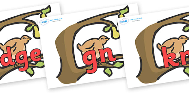 Silent Letters on Partridge in a Pear Tree (Teacher-Made)