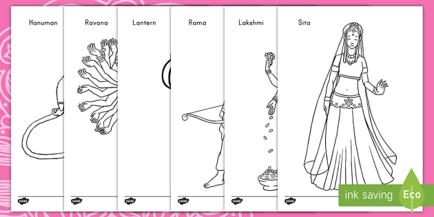 Diwali Coloring Worksheet / Worksheets (teacher made)