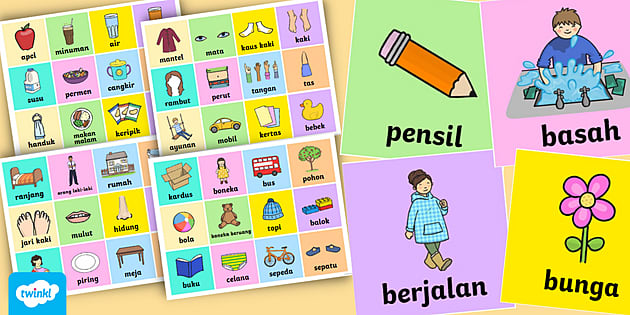 Flash Card Kata Pertamaku Untuk Bayi dan Balita - Twinkl