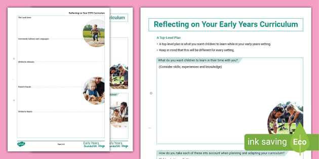Reflecting on your early years curriculum | EYFS | CPD