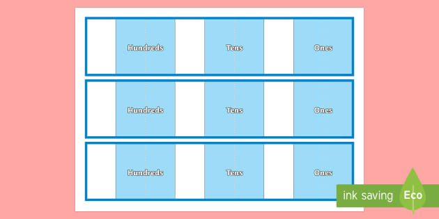 Numeral Expander 3-Digit Numbers Activity (teacher made)