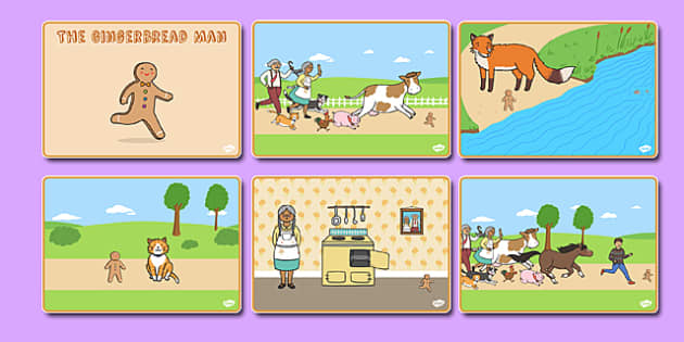 The Gingerbread Man Story Sequencing teacher Made 