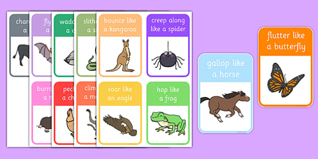 Animal Movement Cards Free Printable