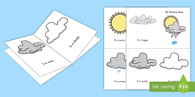 My Weather Book Early Emergent Reader