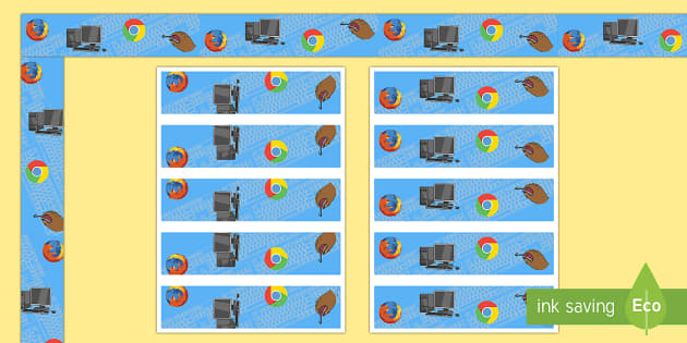 Safer Internet Display Borders (teacher made)