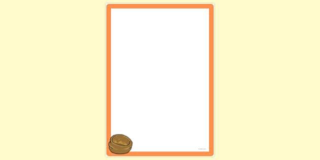 Simple Yorkshire Pudding Page Border | Page Borders - Twinkl