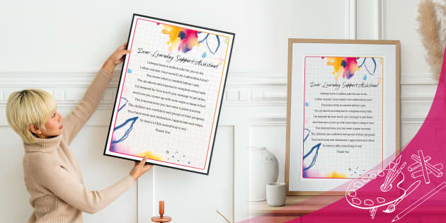 Dear Learning Support Assistant Poem Poster Twinkl dear-learning-support-assistant-poem-poster-twinkl