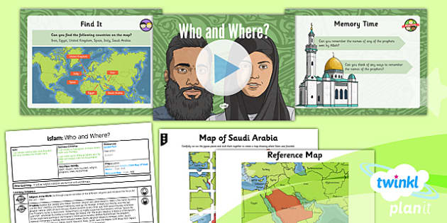 RE: Islam: Who and Where Year 3 Lesson Pack 1 (teacher made)