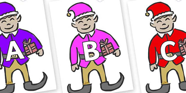 A-Z Alphabet on Elves (teacher made) - Twinkl