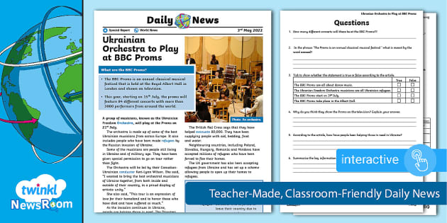 Interactive PDF: Daily NewsRoom Article - Ukrainian Orchestra to Play ...
